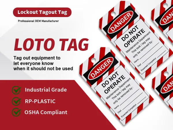 OEM HiLink Safety PVC Lockout Tagout Tags Waterproof Danger Warning ...