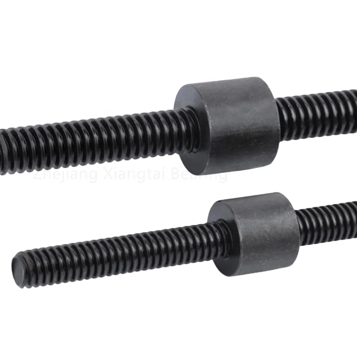 Steel Leadscrew Trapezoidal Threaded Rod Lead Screw with oxiadate black ...