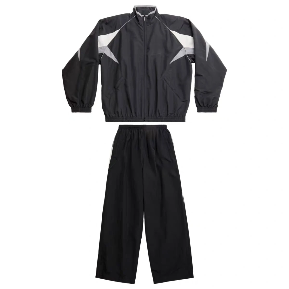 Custom Nylon Men’s Windbreaker Tracksuit Set - Vintage Style