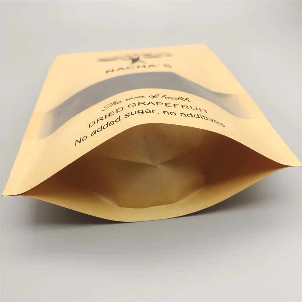 Wholesale Doypack Stand up Pouch - Kraft Paper with Window