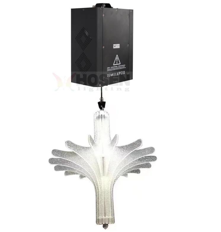 DMX Winch Kinetic Lifting Chandelier - LED Light Solutions
