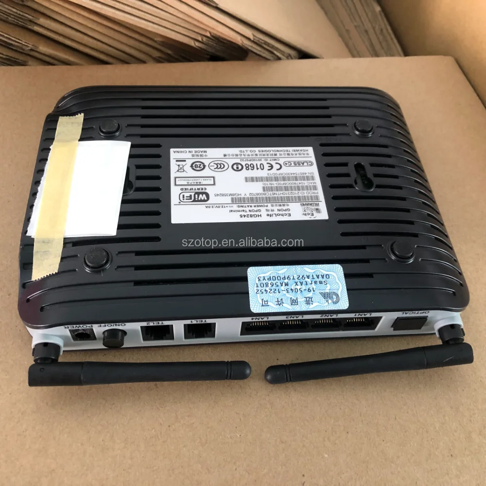 Hg8245 Gpon Ont 4ge+1pots+1usb+wifi Router Machine Wifi Router Onu With ...