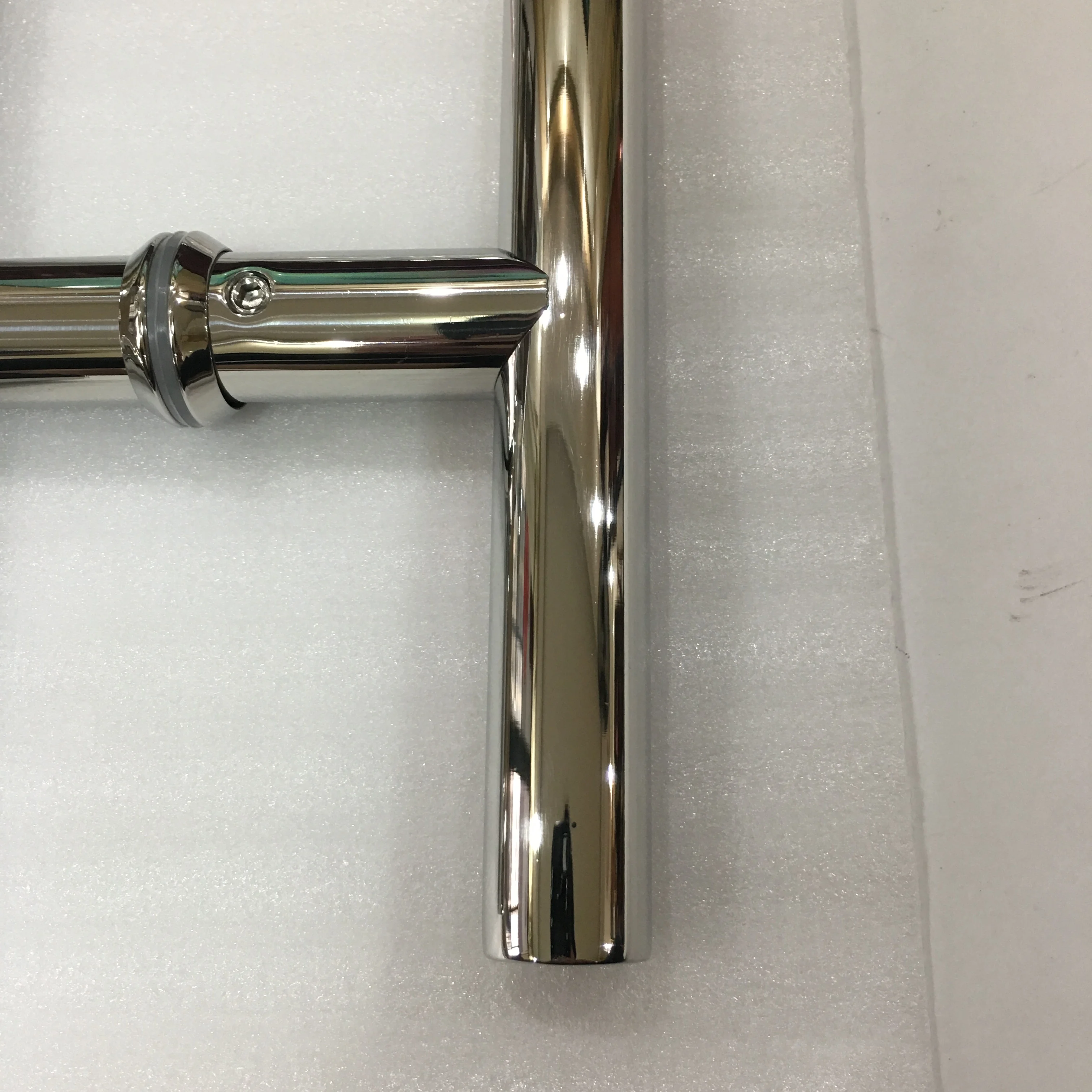 D Shape Round Bar Wooden Door Handles Aluminum Front Main Door ...