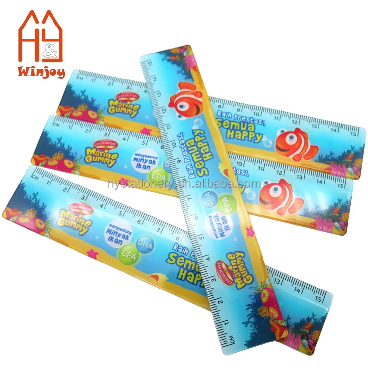 Custom Cartoon Lovely 6 Inch 15 CM Plastic Ruler,Promotional Gift ...