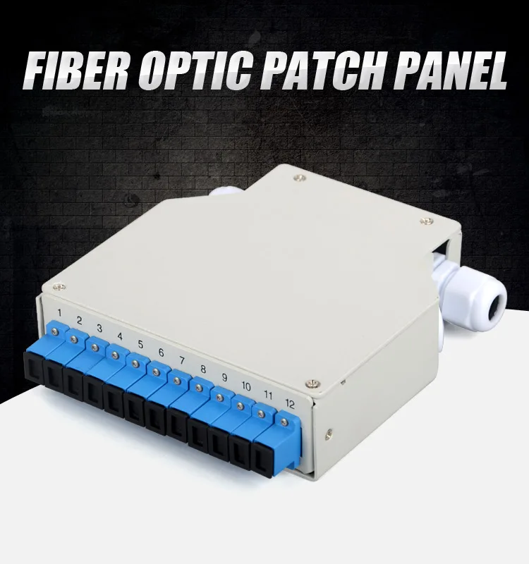 Rail Din Box FTTH Fiber Optic Terminal Box SC/UPC 4 8 12 Port Fiber ...