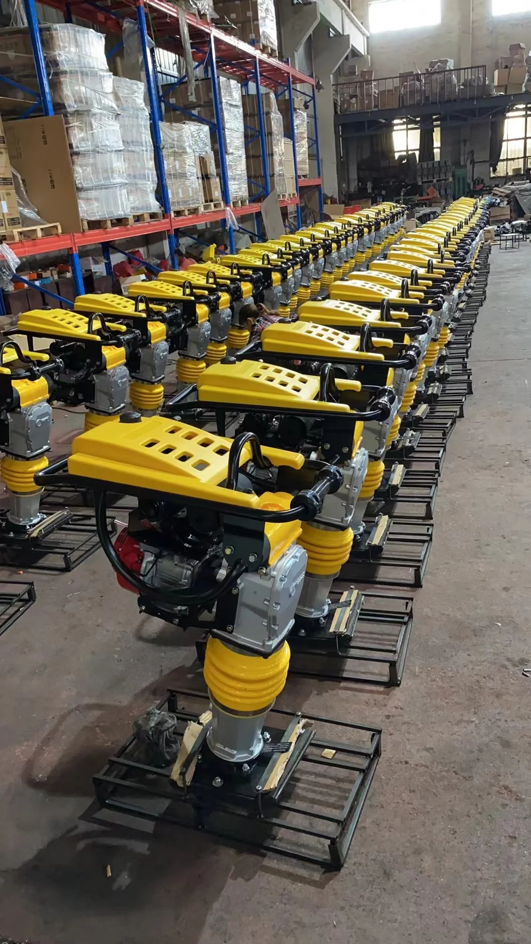 5.5hp Gasoline Engine Earth Hammer Soil Floor Vibrating Tamping Hammer ...