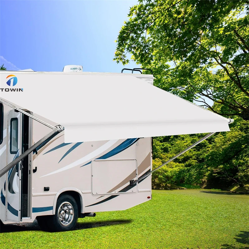 Retractable RV Awning Manual Caravan Motorhome Camper RV 100% ...