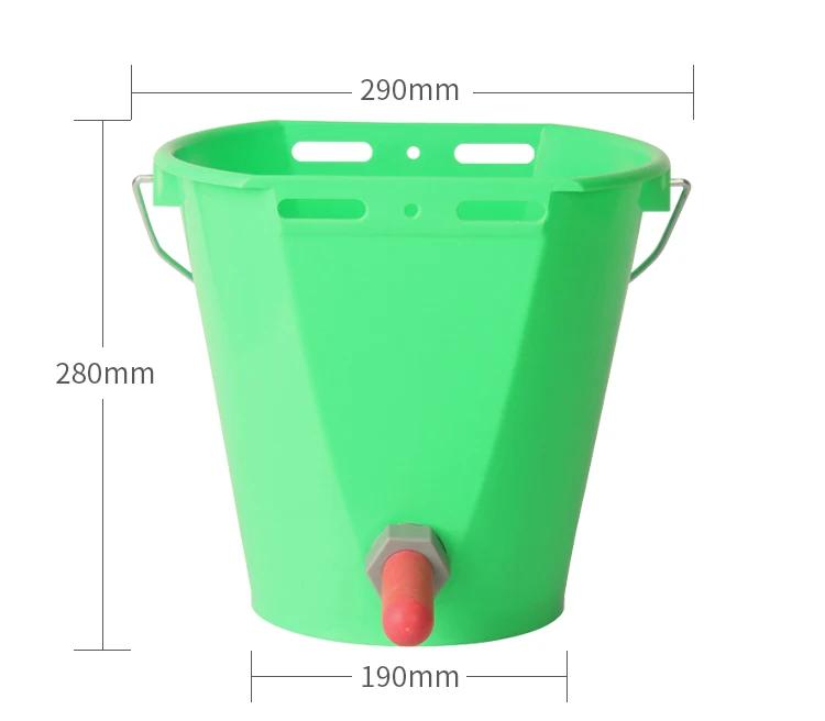 Animal Milk Bucket Calf Feeder For Cow Or Horse Feeding Feed Bucket 8l ...