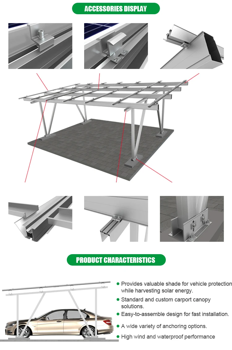 Waterproof Solar Carport Fire And Seismic Resistance Diy Solar Carport ...