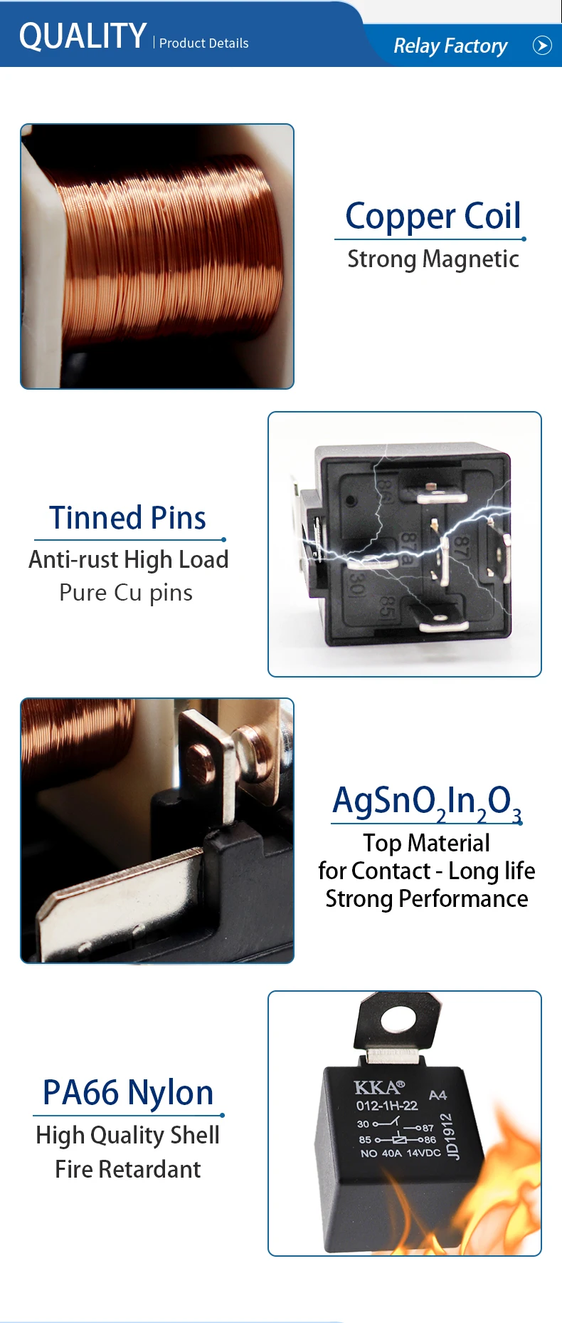 Kv4f Series - 30a Fused Relay,Eu Standard Pin Position For Vehicle And ...
