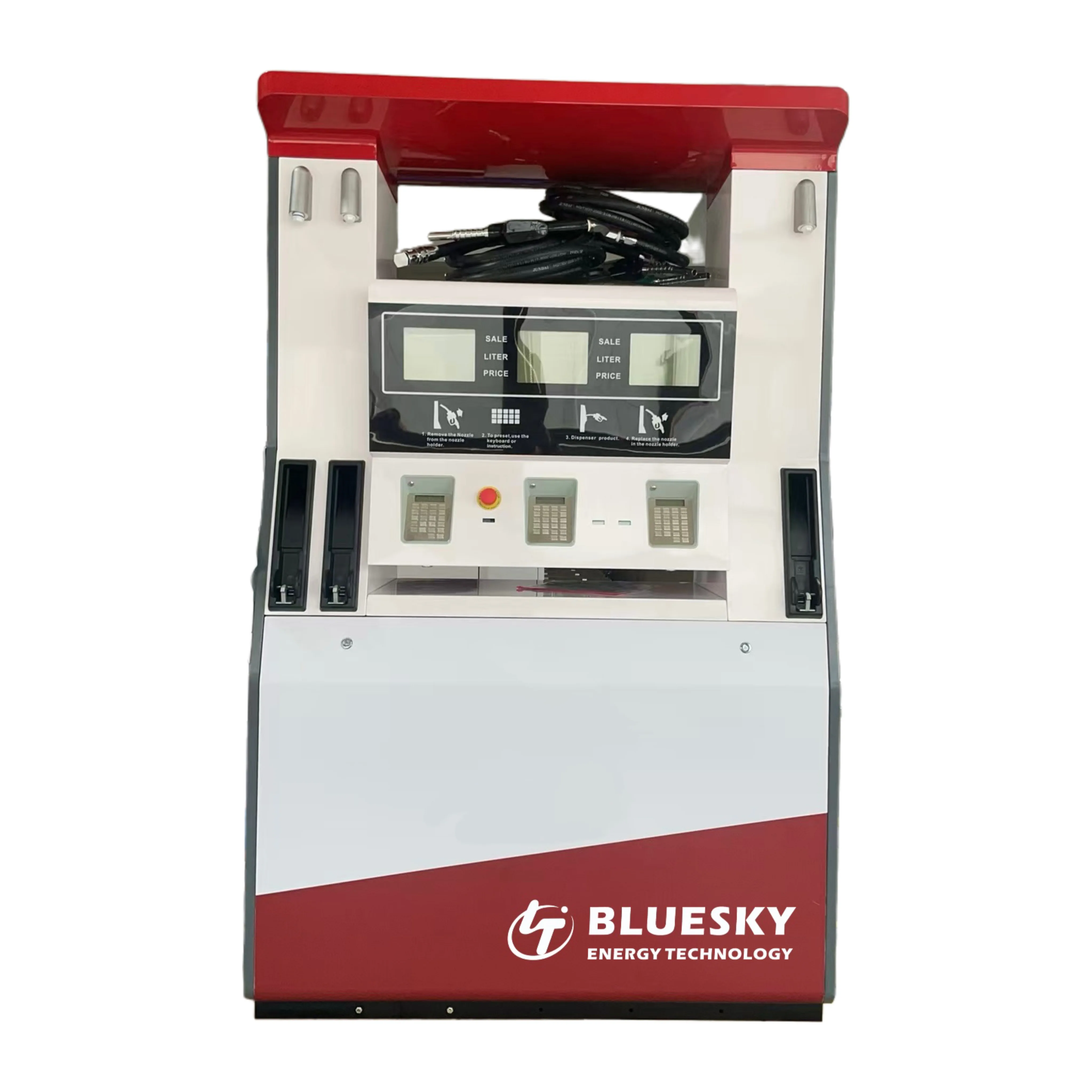 Bluesky 6-Nozzle Stainless Steel Fuel Pump Dispensers POS Ready for Gas Station Best Price in ...