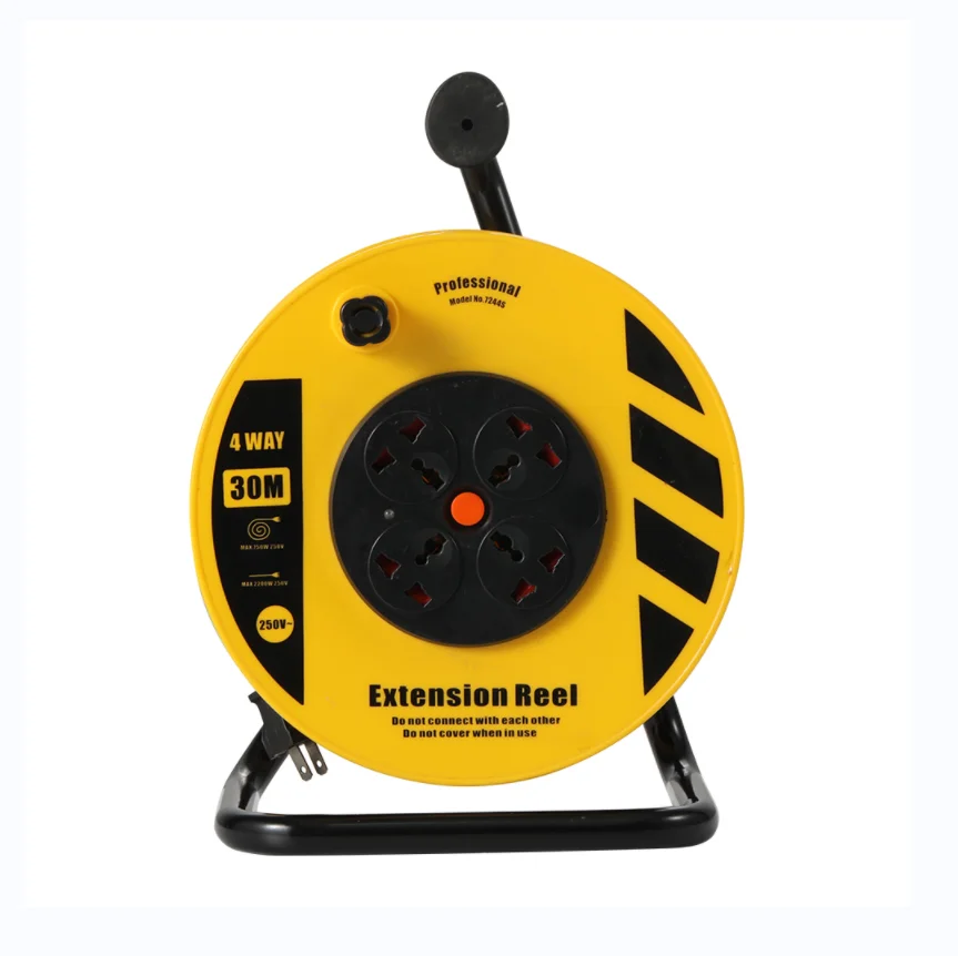 Factory Cable Reel Extension Cord 4 Sockets 20m 30m 50m 3250w 13a ...