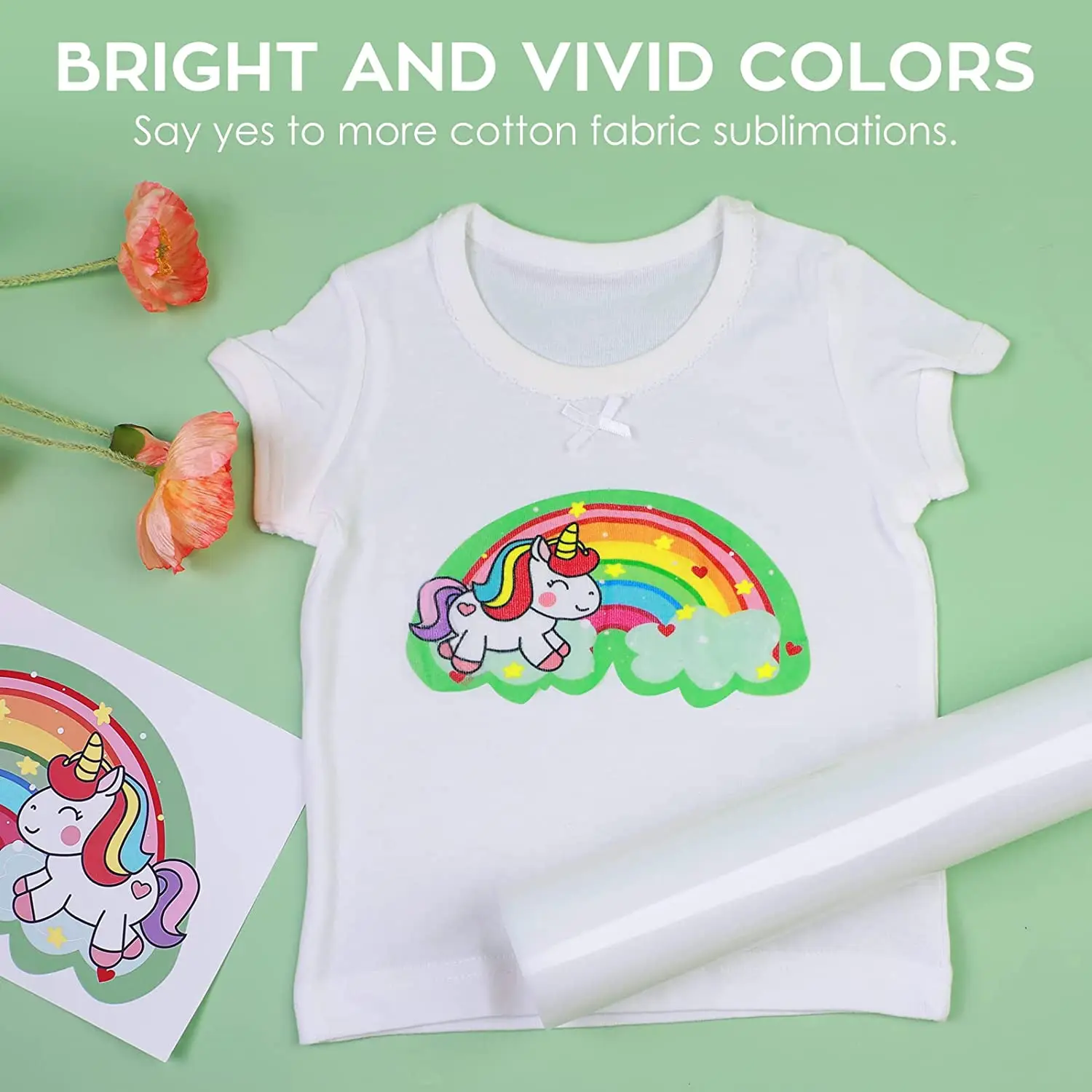 Sublimable Heat Transfer Clear Vinyl - Perfect for T-shirts
