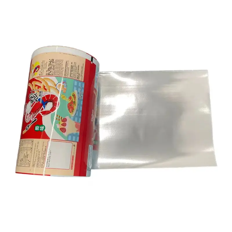 Printed Custom Food Grade Laminated Plastic Film Roll Food Packaging ...