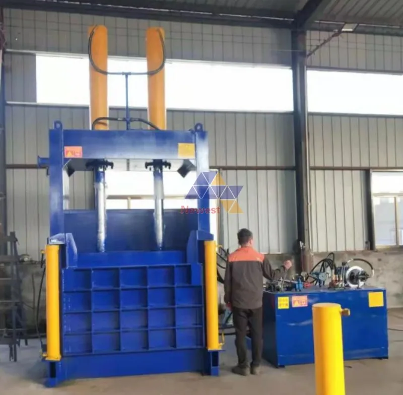 Cardboard Corrugated Board Used Cartons Hydraulic Baler Press Machinery ...