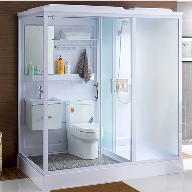 Hotel Partitioned Shower Room Lavatory Shower Equipment Mobile Toilet ...