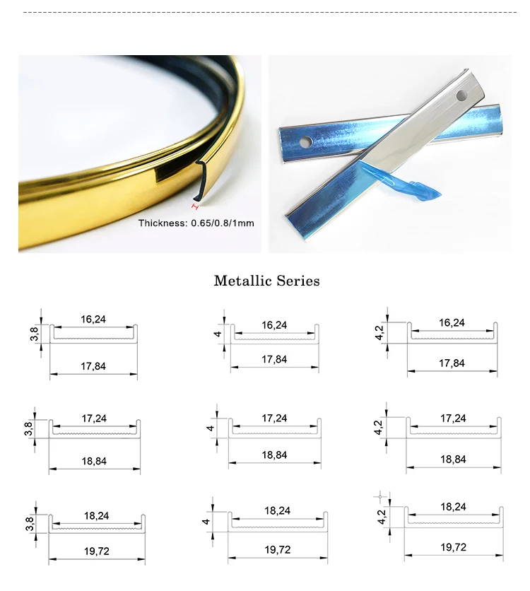 High-quality Plastic Edge Trim Strip Pvc Plastic U Shape Profile Edge ...