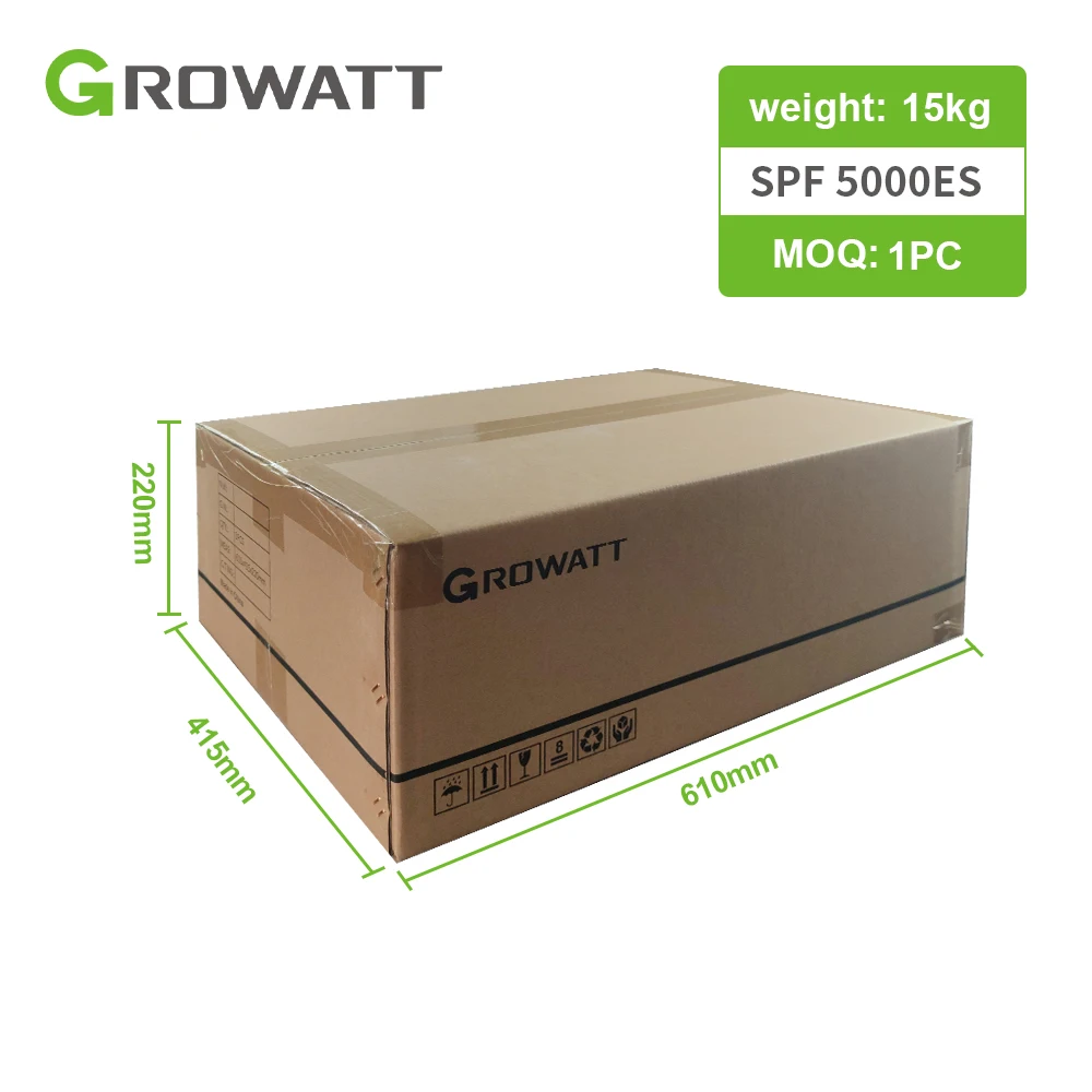 Growatt 5kva 5kw 48v Pure Sine Wave Parallel Off Grid Solar Inverter ...