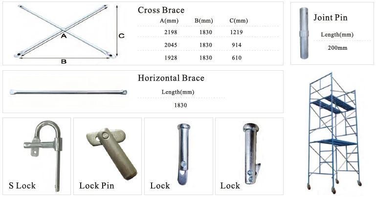 Oem Construction A Frame Scaffold Ethiopia H Type Steel Tube Frame ...