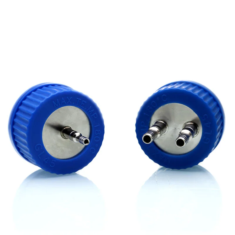 Gl45 Feed Cap Fermentation Bottle Reactor Feed Cap Stainless Steel ...