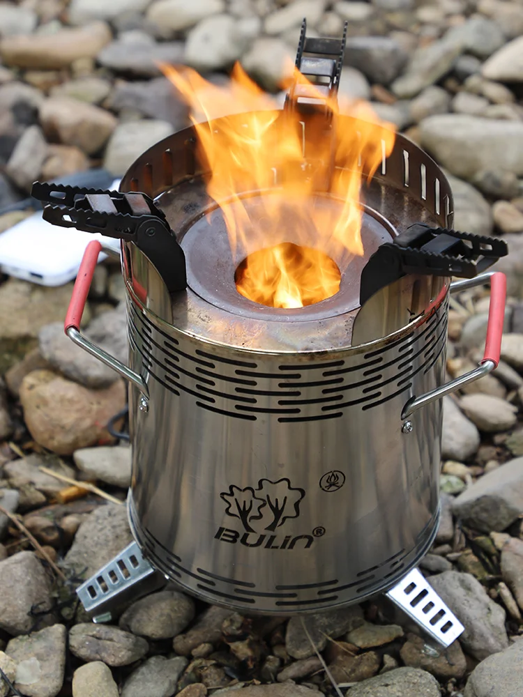 Bulin Bl100-q16 Portable Wood Stove Cooking System Outdoor Hiking Camping Wood Burning Stove ...