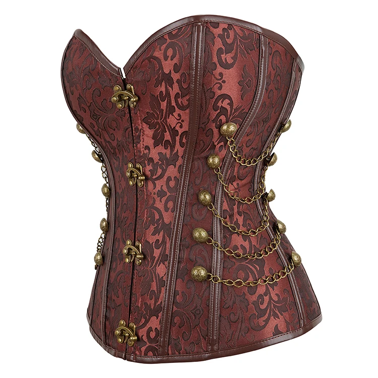 Steampunk Cool Warrior Design Overbust Corset Waist Control Gothic ...