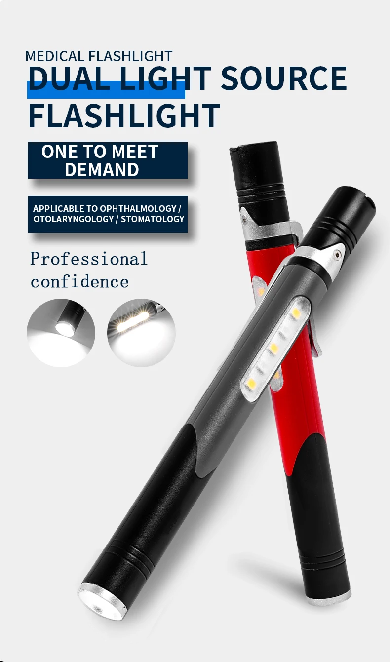 Portable Mini Tactical Led Pen Light Work Medical Repair Flashlight ...