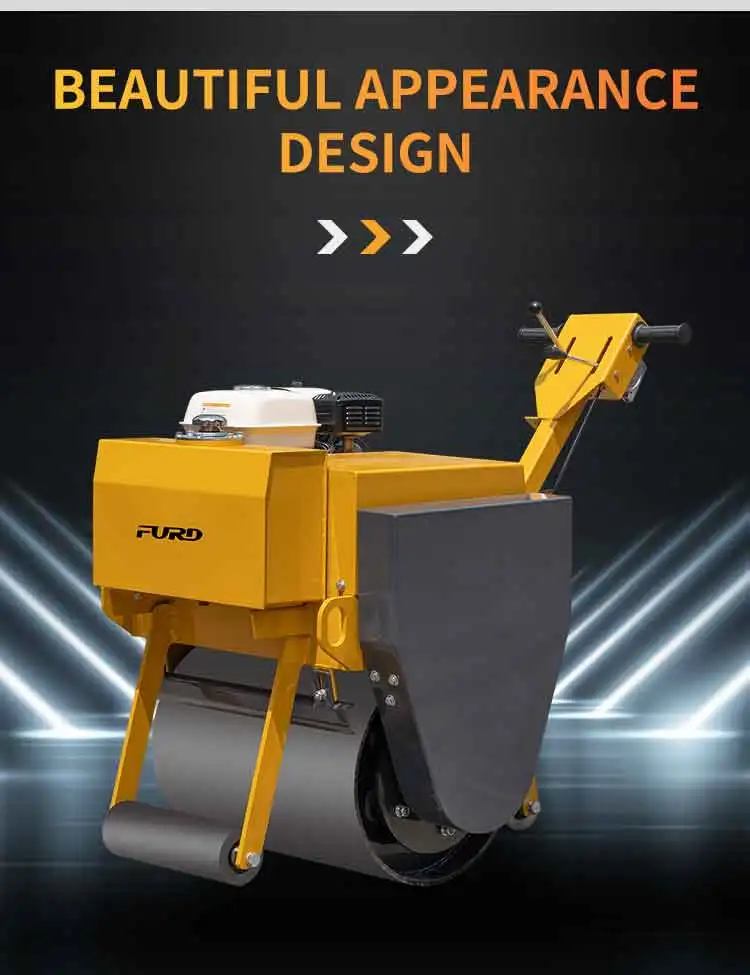 Soil and Asphalt Compaction Hand Push 325kg Small Body Asphalt Road ...
