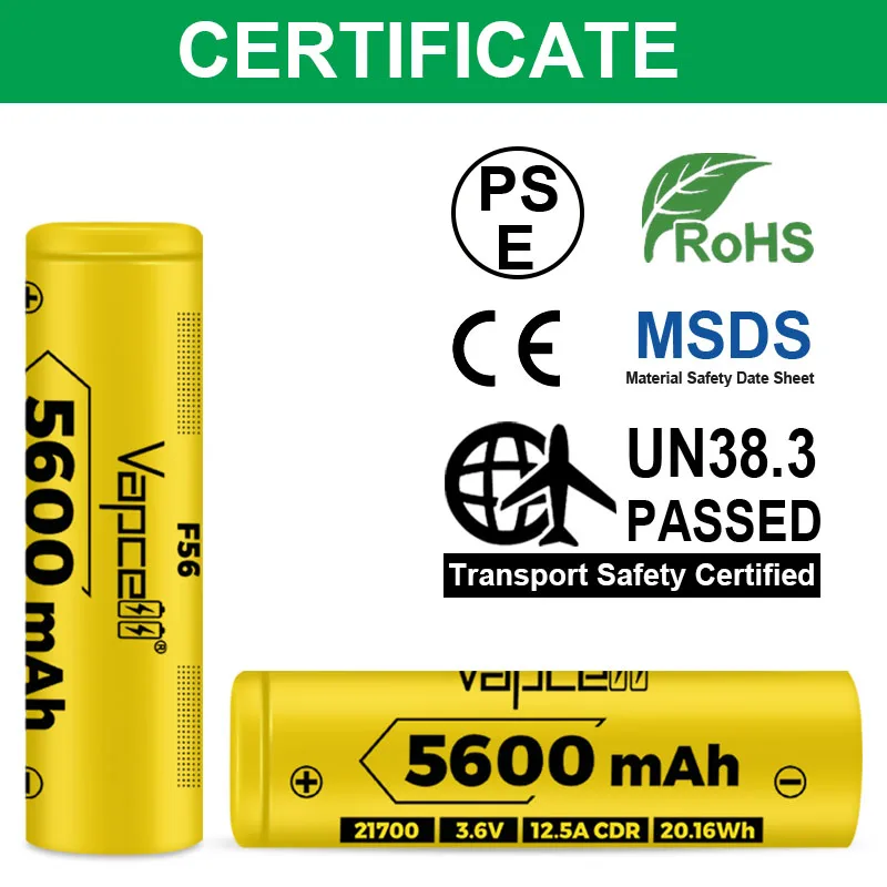 Grade A 21700 Inr21700 Power Lithium With 4000mah 4500mah 4800mah ...