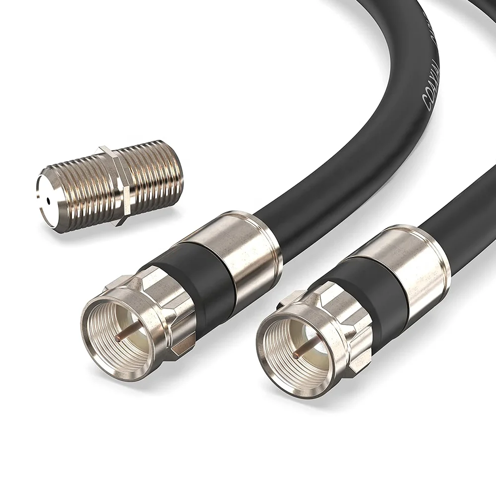 Low Loss Rg59 Rg11 Rg6 Coax Cable Cord Extender For Hd Tv 3ft Rg6 Patch ...