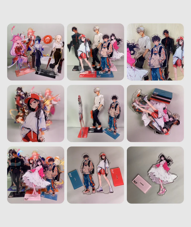 Acrylic Standee Transparent Acrylic Anime Standee Plastic Crafts Table ...