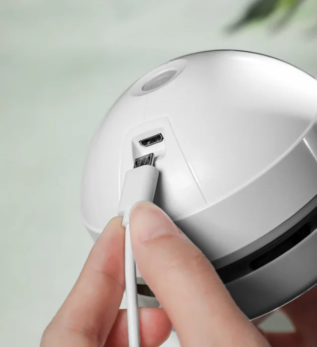 UBS Rechargeable Desk Robot Vacuum Cleaner - Smart & Cute