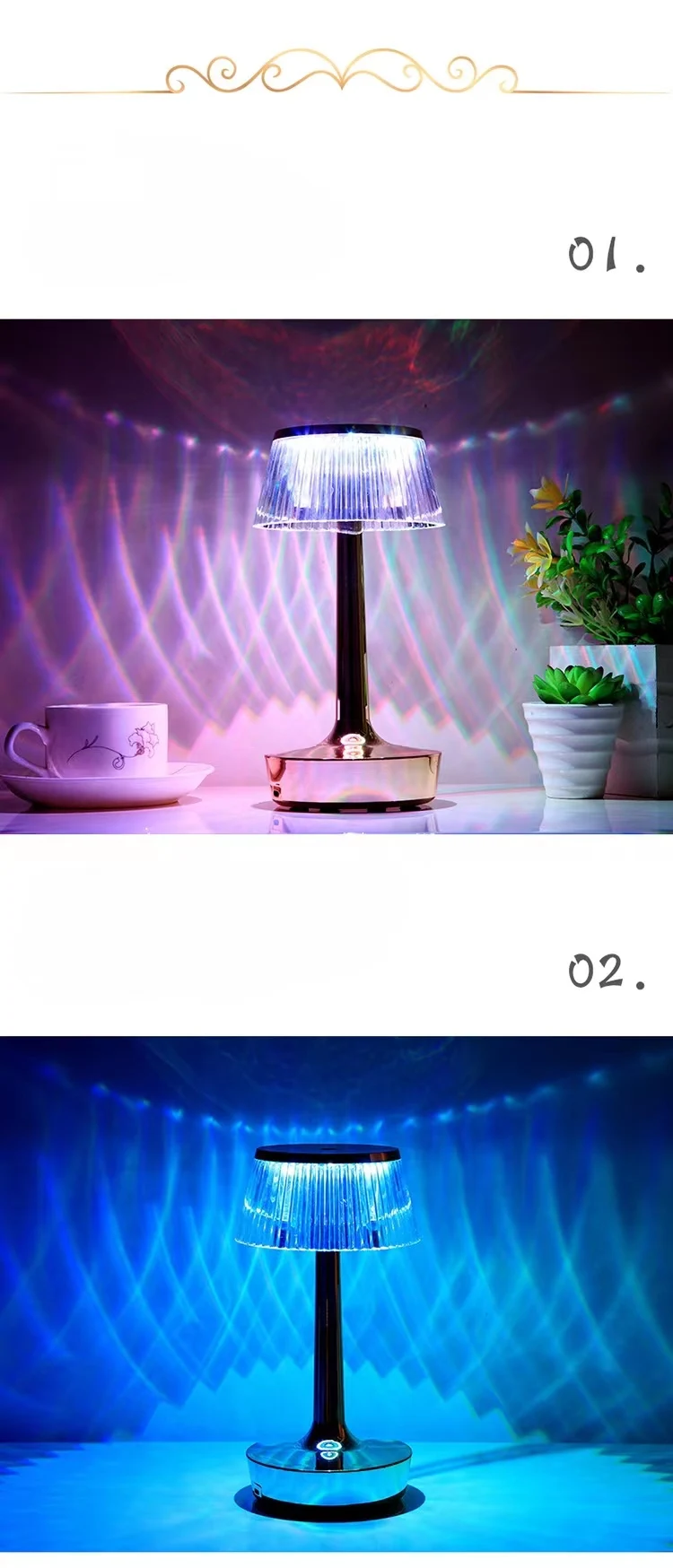 Nordic Minimalist Simple Led Home Decor Living Room Study Desk Wireless ...