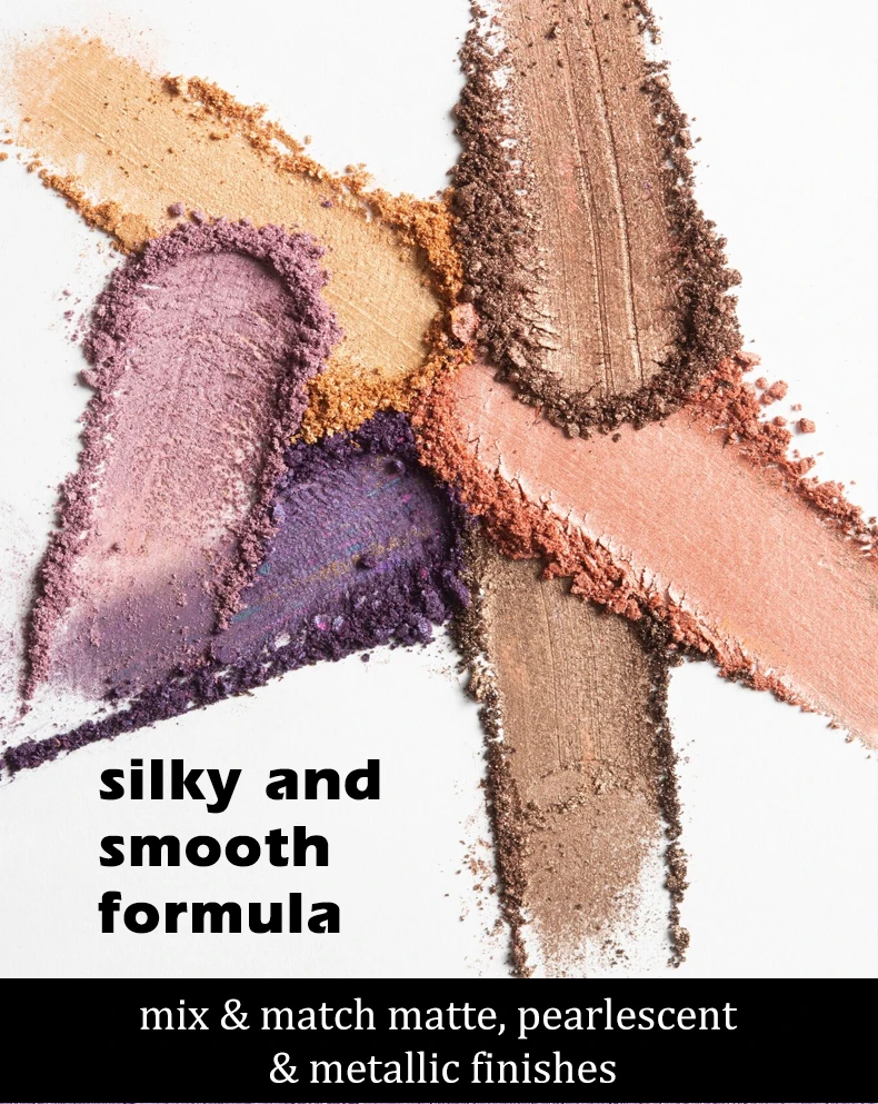 14 Colors Luxurious Eyeshadow Palette Matte Pearlescent Metallic ...