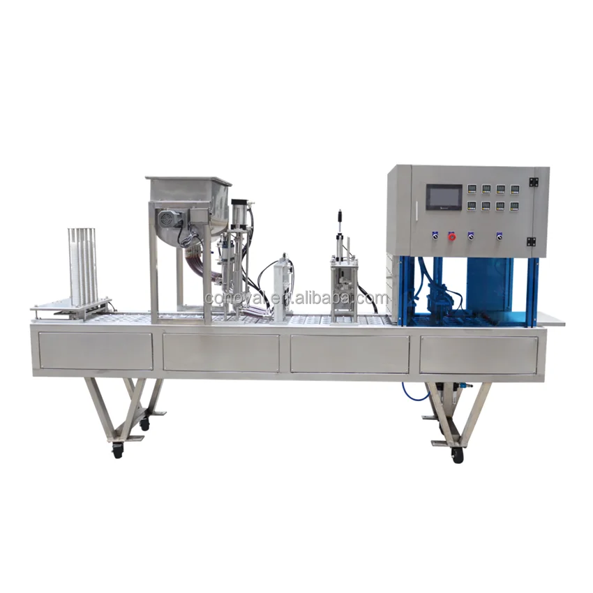 Automatic Ice Cube Plastic Frozen Cup Filling And & Sealing Machine Ice ...