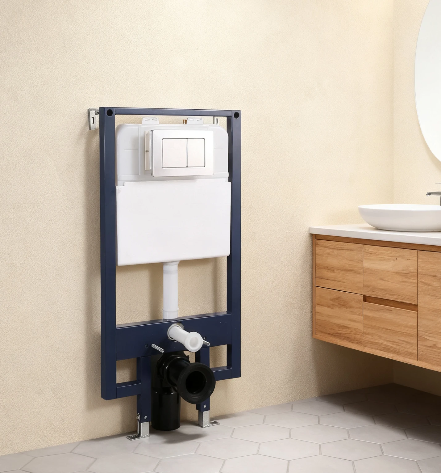 European Style Concealed Cistern with Wall Mounted Bathroom Wall Hung ...