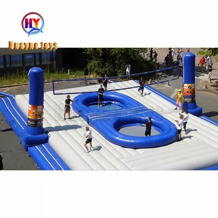 Large Pool Inflatable Volleyball Field / Inflatable Water Volleyball ...