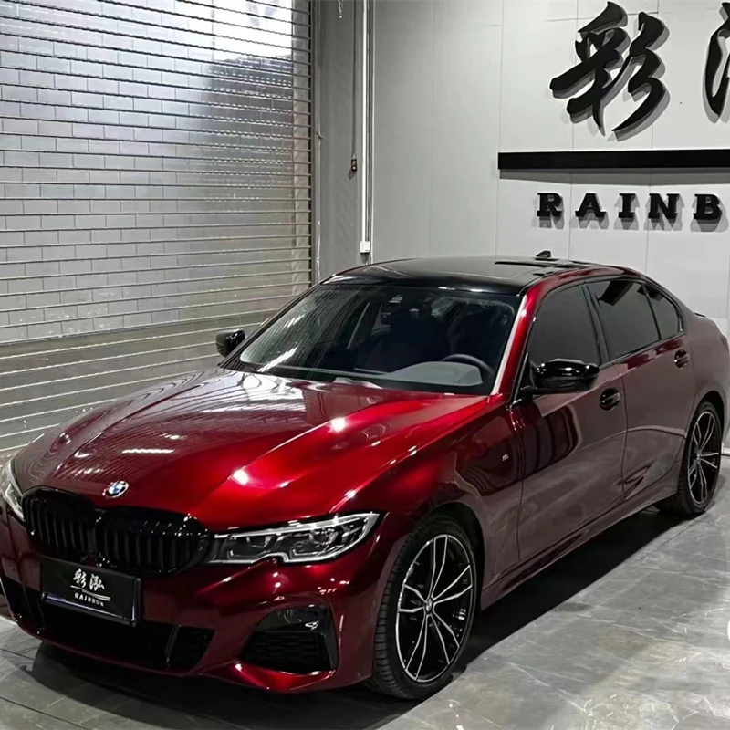 Wholesale PET Liquid Dragon Blood Red Car Vinyl Wrap