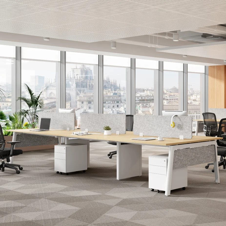 Modern Design Cubicle Office Workstation Modular Furniture 4 Person ...