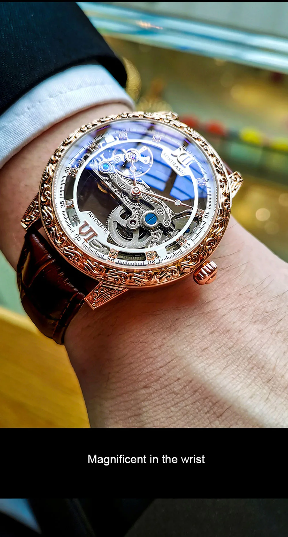 Shop Our Fashion Mechanical Wristwatch for Men - Luxury Brand