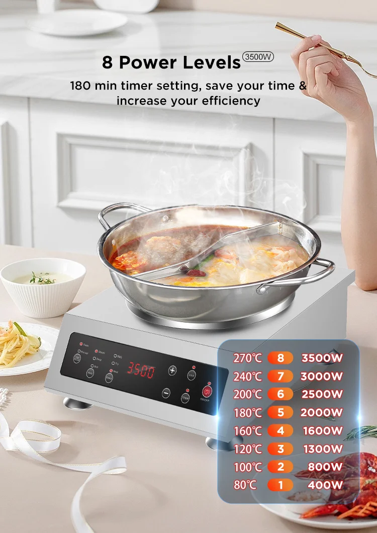 Portable Kitchen Professional 1burner 5000w Automated Commercial Stove ...