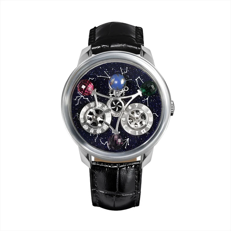 Limunous Astronomia Celestial Mechanical Watch Starry Planet Moon Earth ...
