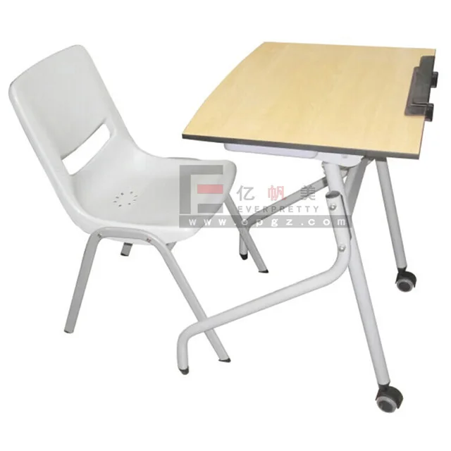 Modern Student Table - Foldable & Movable School Furniture