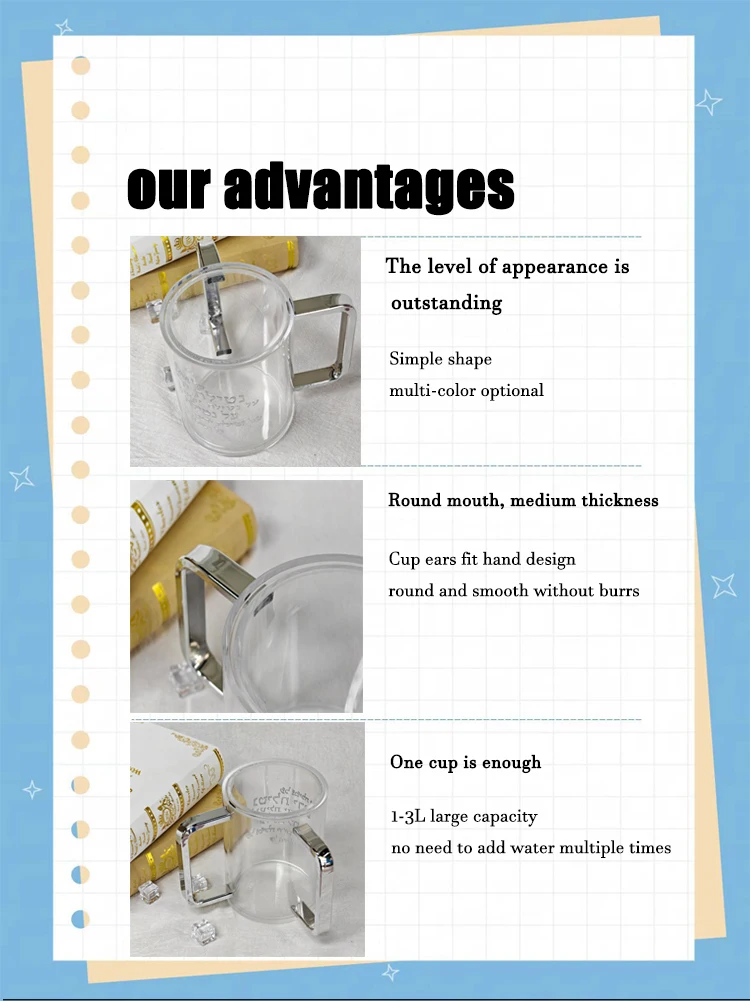 Boce 2024 Jewish Hand Washing Ritual Factory Wholesale Transparent ...