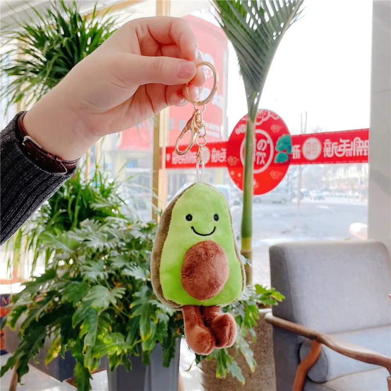 Cute Half Avocado Plush Keychain - Perfect Gift Idea