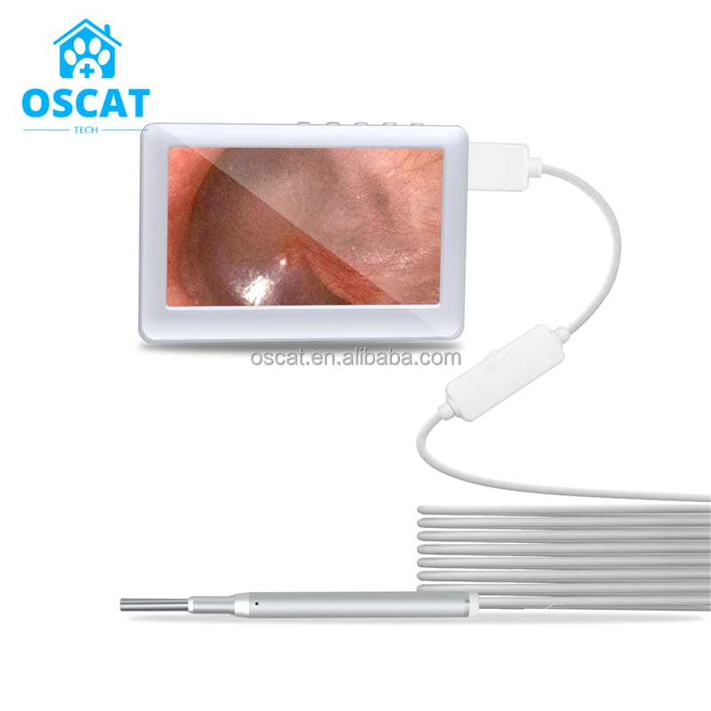 OSCAT Visual Otoscope with Screen - 3.9mm Endoscope Tool