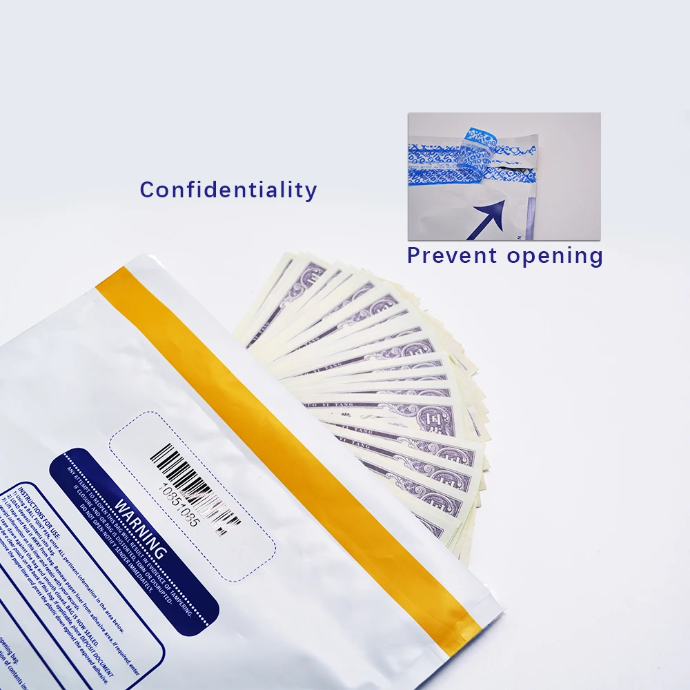 Custom Sealqueen Plastic Evidence Collection Security Bank Pouch ...