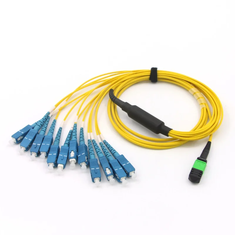 Network Solution Optical Fanout Cable sc 12 Cores Os2 Singlemode 9/125 ...