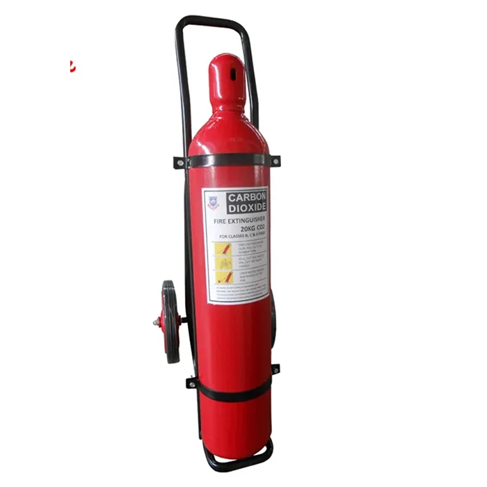 20kg Co2 Trolley Fire Extinguisher Carbon Steel Fire Fighting Wheeled Trolley Type Extinguisher ...