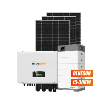Bluesun Hybrid Solar System 5kw 10kw 15kw 20kw Complete Home Solar System Kit 10 Kw Solar Power ...